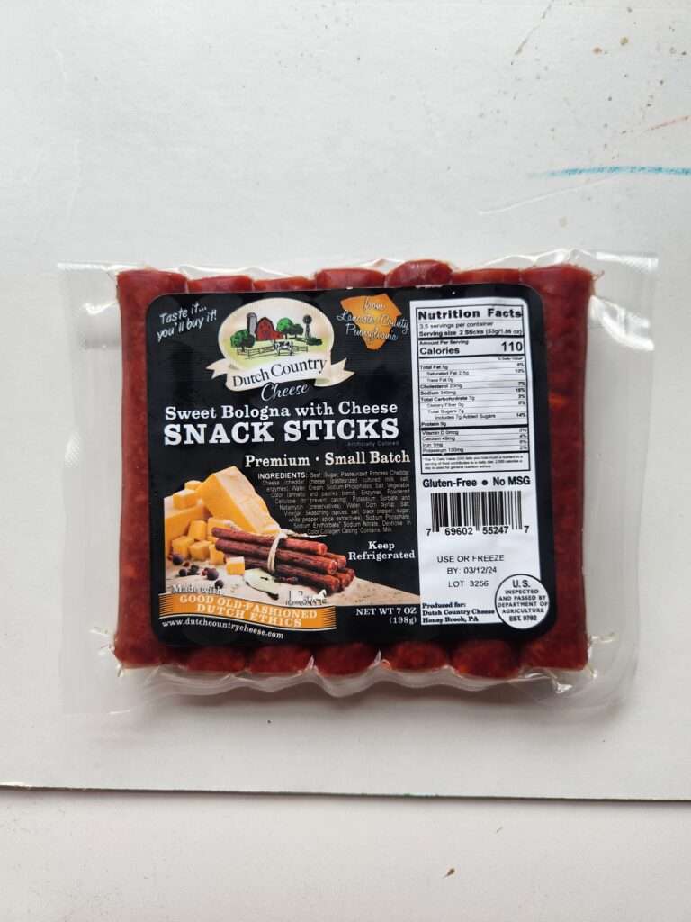 Sweet Bolonga Cheese Snack Sticks - Dutch Country Cheese Sales